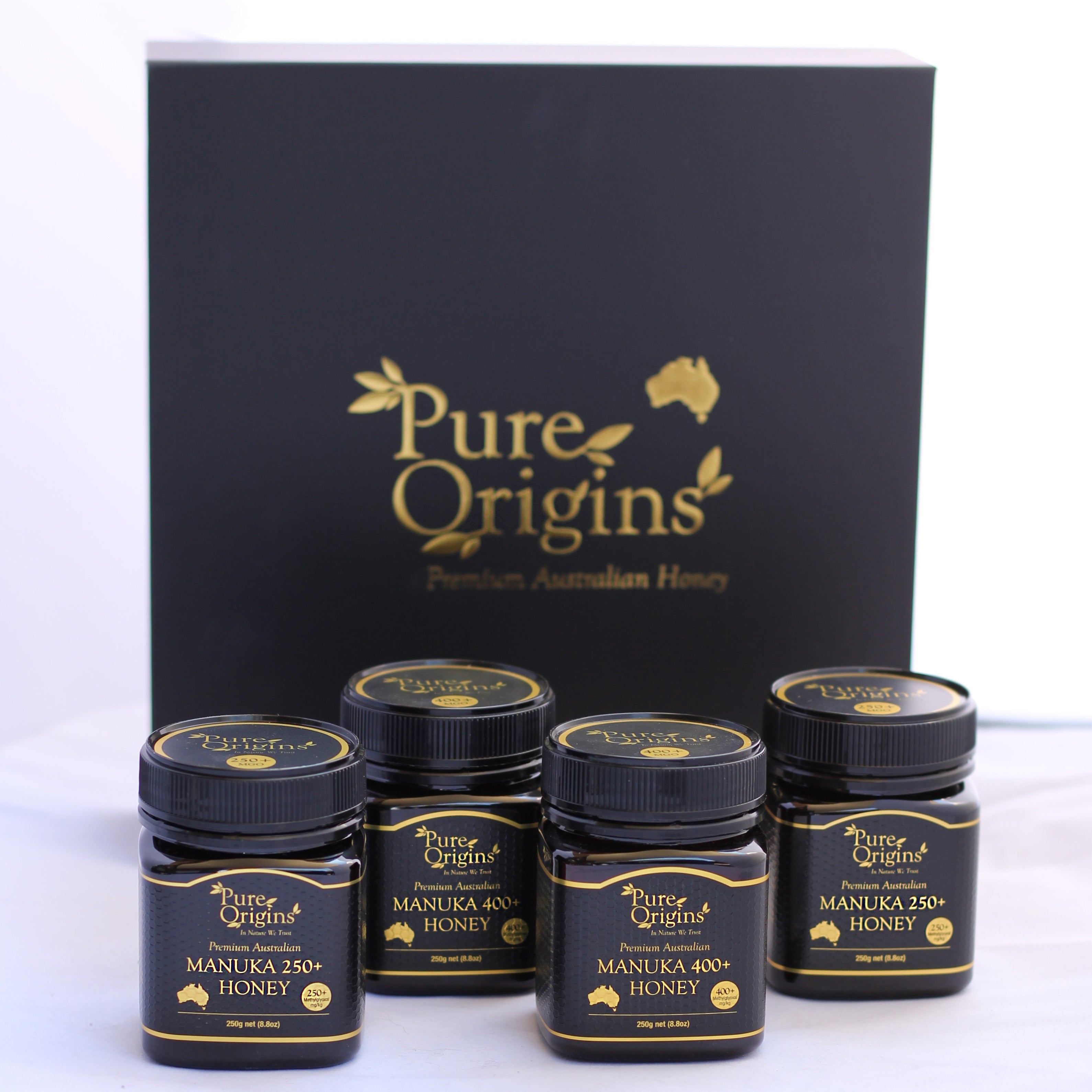 MEDELA Manuka Honey Box. Australian Manuka Honey 4 Pack. – Pure Origins ...